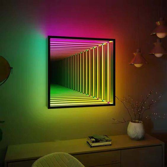 Como Fazer um Espelho Infinito com LED sem pontos e forte?